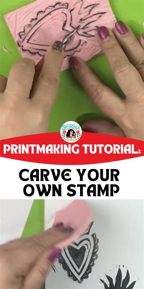 Diy Printmaking And Carving Your Own Stamps Crafty Chica