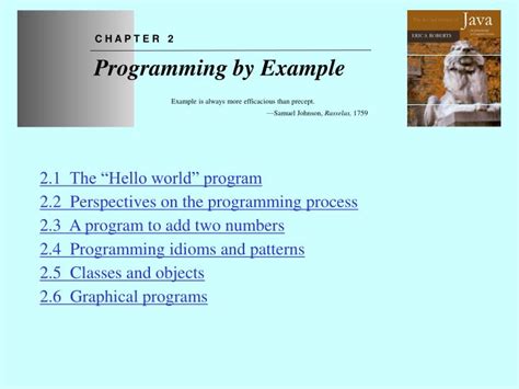 ppt chapter 2—programming by example powerpoint presentation free