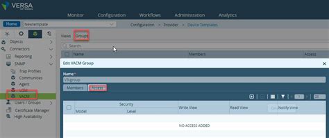 How To Configure Snmp V3 On Versa Flexvnf Cpe Using Config Templates