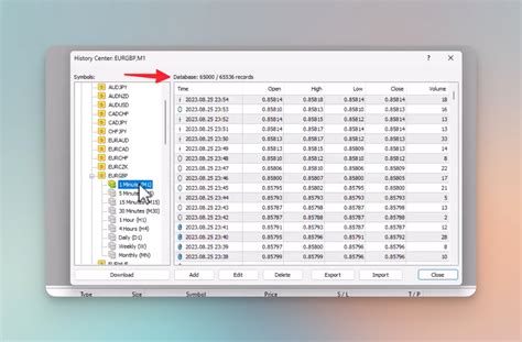 how to download historical data from a broker on metatrader 4 fxmagnetic™ trading software