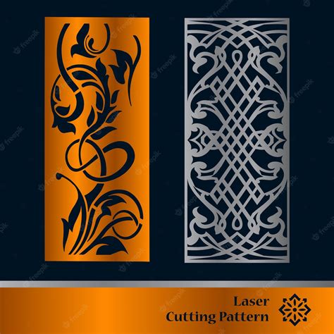 Premium Vector Laser And Cnc Cutting Panels Template