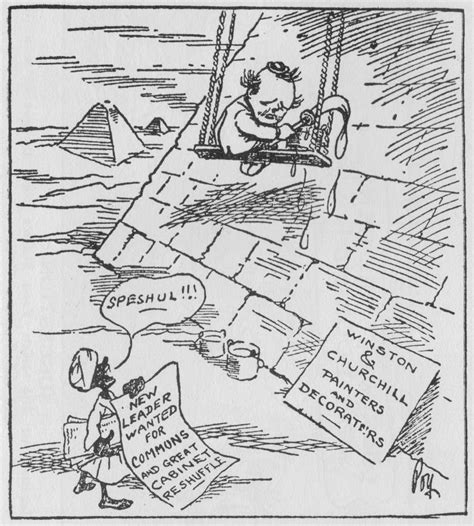Churchill Full Cartoon Churchill By Poy Cartoonist Of A Vanished Age