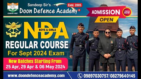 Admission Open For Academic Year 2024 25 Nda Cdse Afcat Agniveer Ssb Foundation