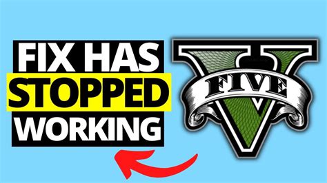 How To Fix Gta V Has Stopped Working Youtube