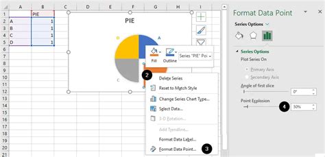 Explode A Single Or All Slices From A Pie Chart In Excel Brainbell