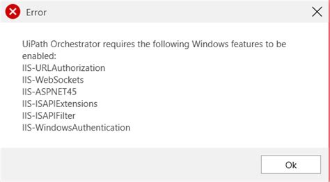 Installing Iis Problems Help Uipath Community Forum