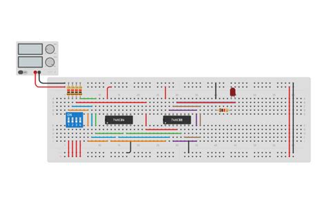 circuit design led encendido cod 2 0010 tinkercad