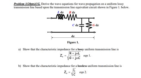 Solved Problem 120pts Ug Derive The Wave Equations For