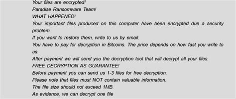 How To Remove Paradise Ransomware Computips