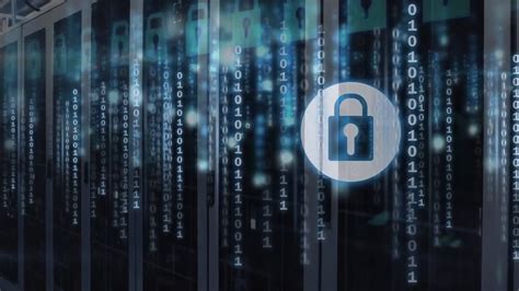 Premium Stock Video Animation Of Security Padlock Icon And Binary