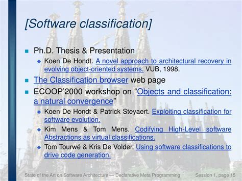 Ppt Advanced Oosa State Of The Art On Software Architecture