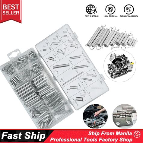 200pcs Spring Assortment Set 20 Specifications Zinc Plated Compression