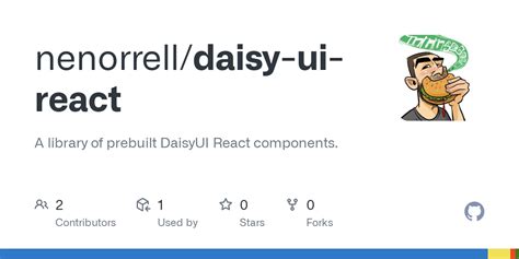 GitHub Nenorrell Daisy Ui React A Library Of Prebuilt DaisyUI React Components