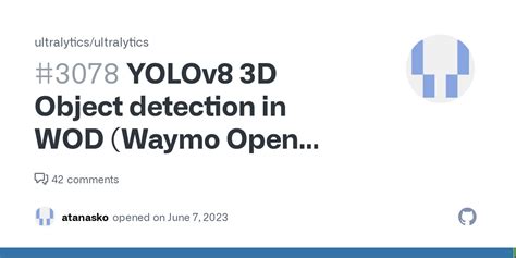 Yolov8 3d Object Detection In Wod Waymo Open Dataset · Issue 3078