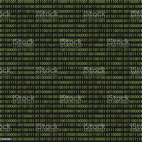 Binary Code Vector Seamless Pattern Zero One Computer Code Background
