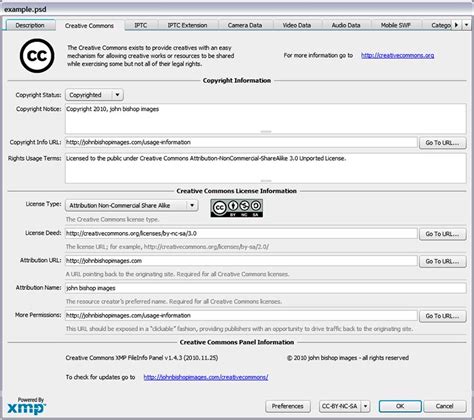 Xmp Help For Adobe Applications Creative Commons