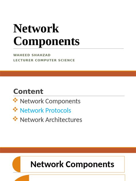 Iti Lecture 6 Network Components Pdf