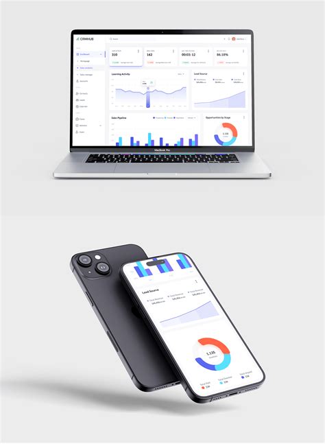 SaaS Web Application CRM Dashboard Behance