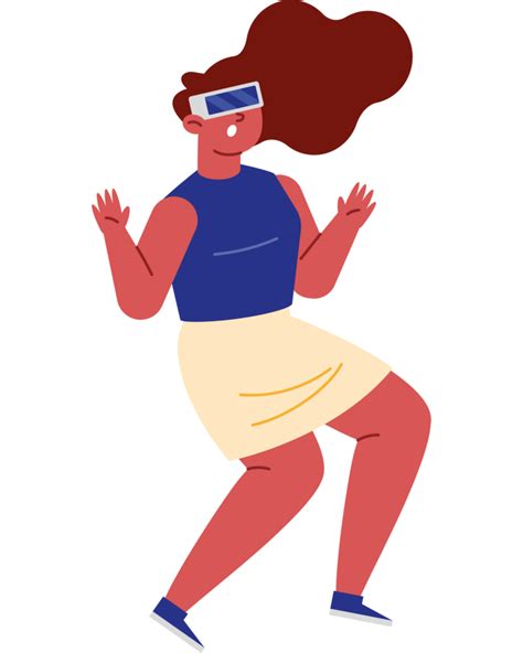 Woman Using Vr Technology 50882414 Png
