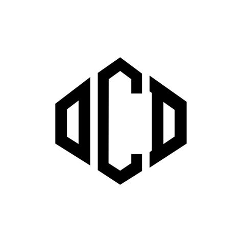 OCD Letter Logo Design With Polygon Shape OCD Polygon And Cube Shape Logo Design OCD Hexagon