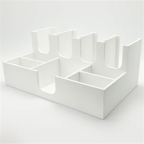 Органайзер на 9 секцій для стаканів серветок цукру барний органайзер для кавярні білий