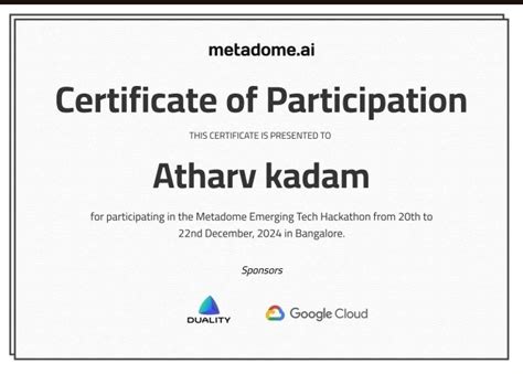 Atharv Kadam On Linkedin Hackathonexperience Techinnovation