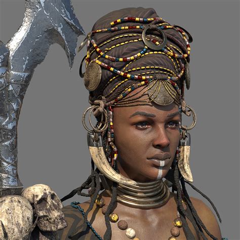 Tribal Head Zbrushcentral