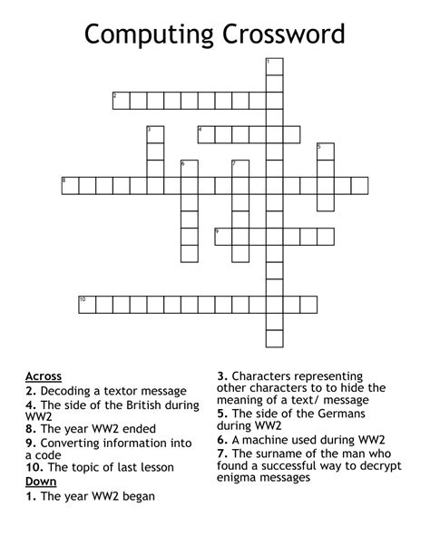 Computing Crossword Wordmint