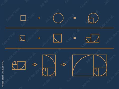 Step By Step Tutorial For Making Golden Spiral Scalable Vector