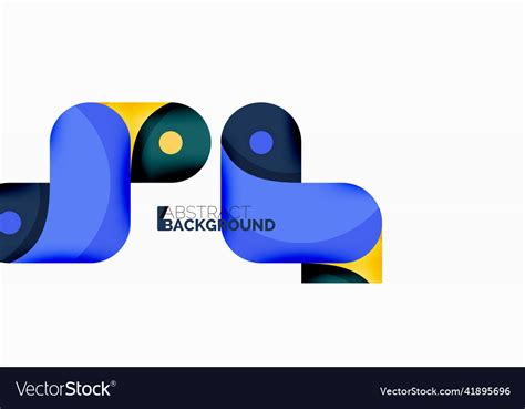 Creative Geometric Wallpaper Round Arrow Shape Vector Image