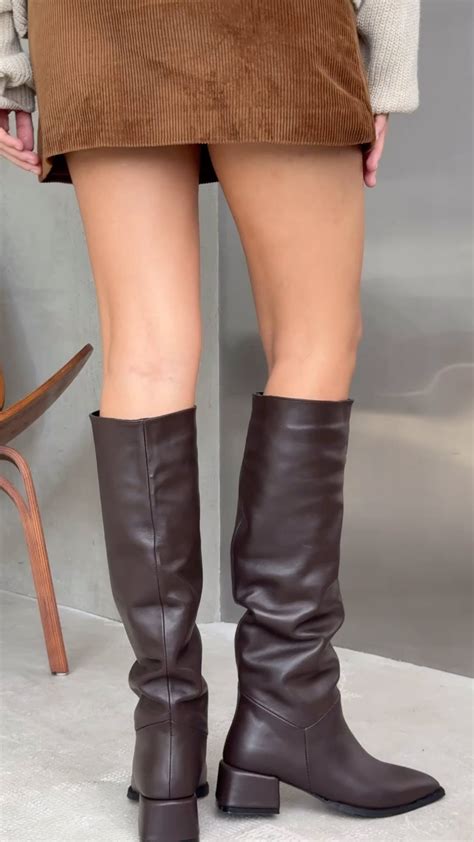 ЖІНОЧЕ ВЗУТТЯ УКРАЇНА ️Чоботи єврозима ️ Код 11408 колір темний ШОКОЛАД НАТУРАЛЬНА ШКІРА