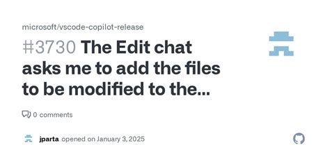 The Edit Chat Asks Me To Add The Files To Be Modified To The Working Set Though It Is Already