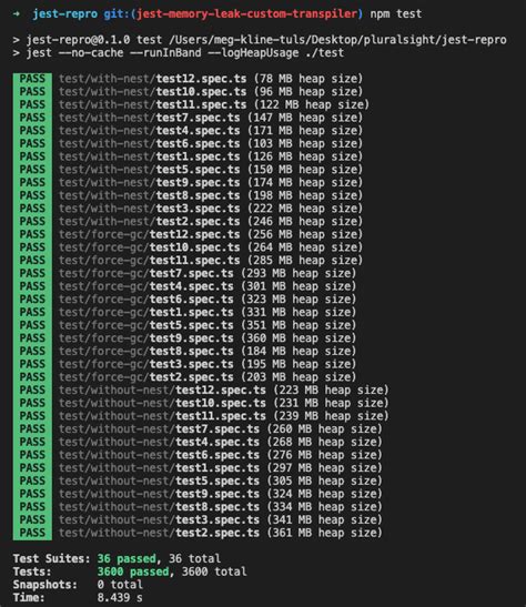 Module Caching Memory Leak · Issue 1967 · Kulshekharts Jest · Github