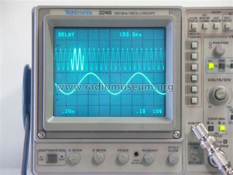 Analog Oscilloscope 2246A Equipment Tektronix Portland Radiomuseum Org