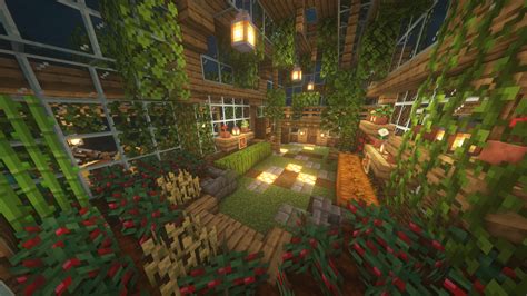 Minecraft Greenhouse Interior