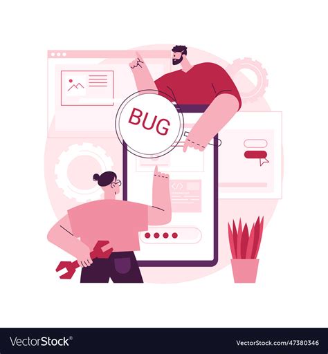 Software Testing Abstract Concept Royalty Free Vector Image