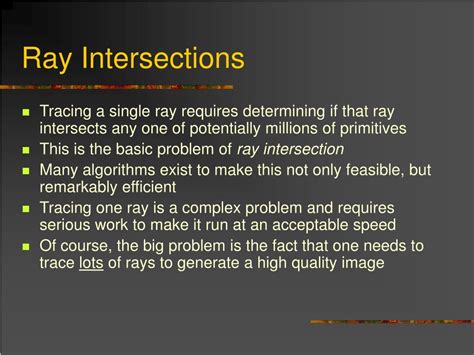 Ppt Ray Tracing Powerpoint Presentation Free Download Id349892