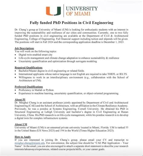 Umair Ahmad On Linkedin Some Fully Funded Open Positions Where You Can