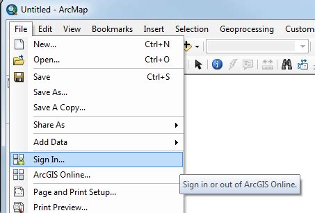 Logging Into ArcGIS Online For Organizations From ArcMap Geographic Information Systems Stack