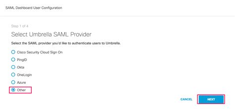 Configuring Saml Sso For Cisco Umbrella Identity360
