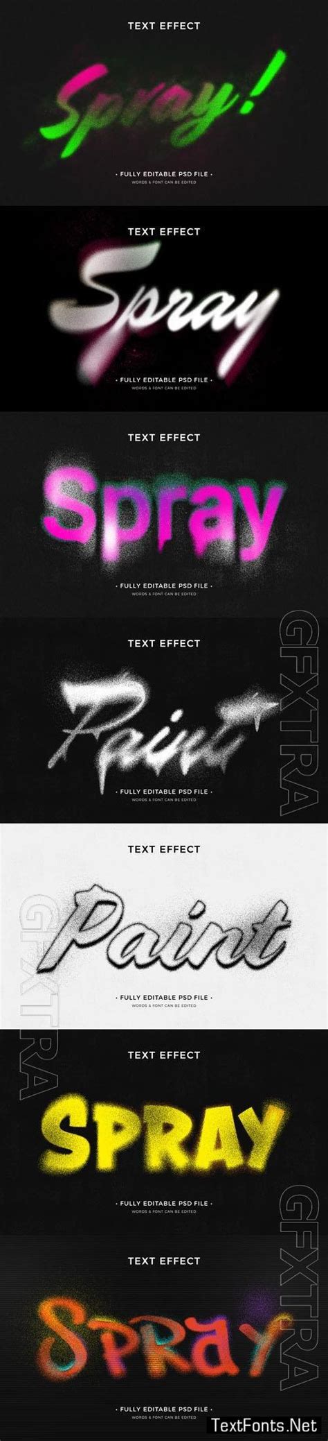 Psd Style Text Effect Editable Set Vol 435