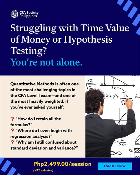 Master Quantitative Methods For Cfa Level I In 2 Sessions Cfa Society Philippines Posted On