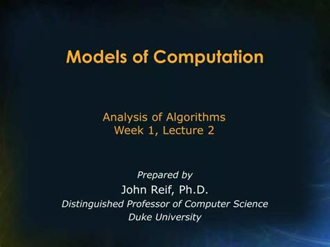 Ppt Models Of Computation Powerpoint Presentation Free Download Id