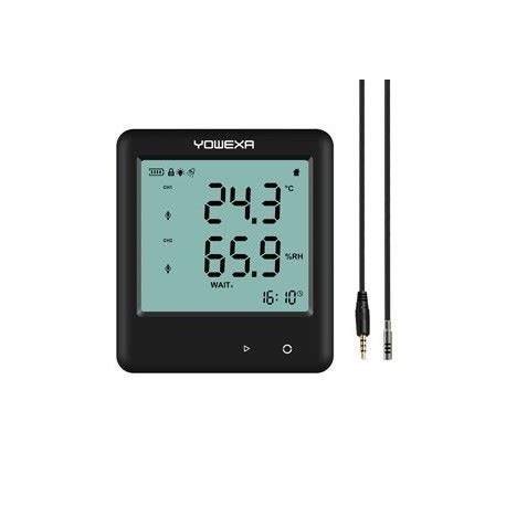 YDP E Large Display PDF Temperature Humidity Data Logger External Probe A W R Smith