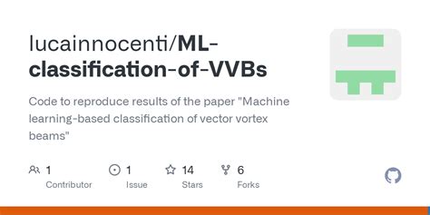 Github Lucainnocentiml Classification Of Vvbs Code To Reproduce Results Of The Paper