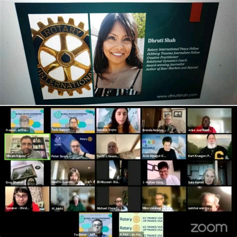 dhruti shah on linkedin speaker rotarypeacefellow community peace