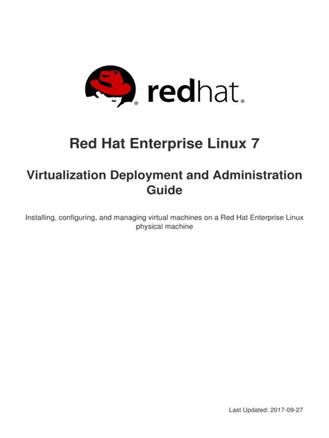 Red Hat Enterprise Linux 7 Virtualization Deployment And Administration Guide En Us Pdf Open
