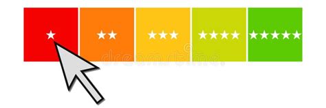 Bad Rating 1 Star Bad Customer Satisfaction Stock Illustration Illustration Of Green Scale