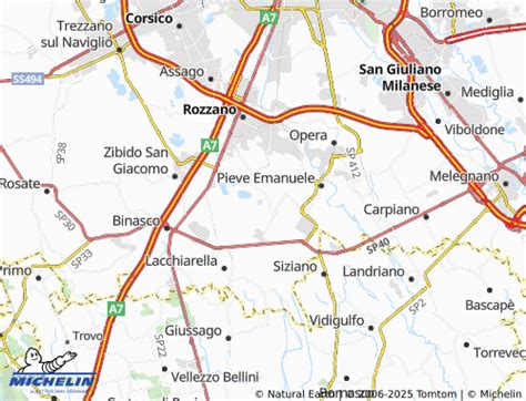Mappa Michelin Basiglio Viamichelin