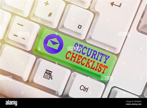 Word Writing Text Security Checklist Business Photo Showcasing Protection Of Data And System